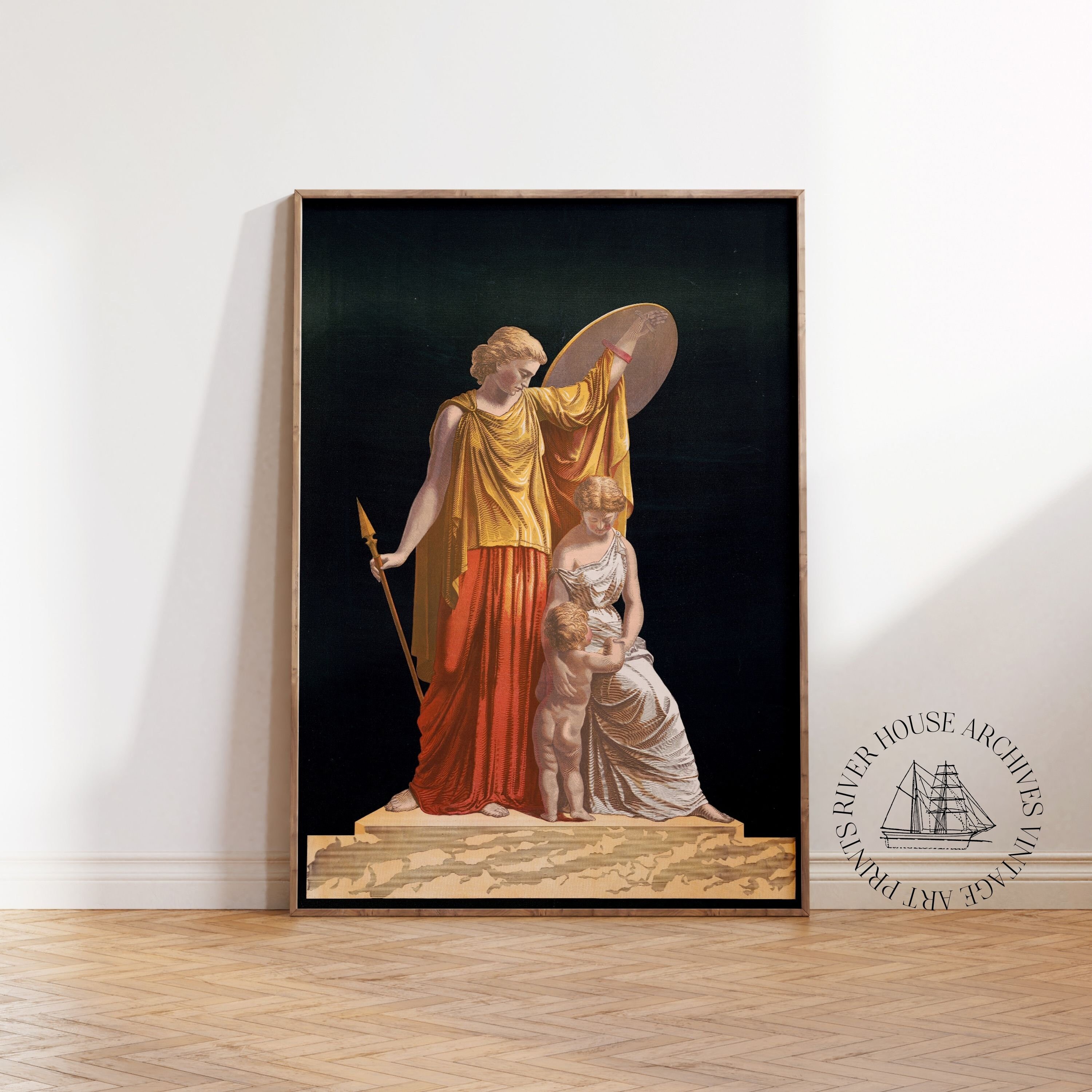 Vintage Greek Goddess Print,digital Art, Dark Academia Print,gallery ...