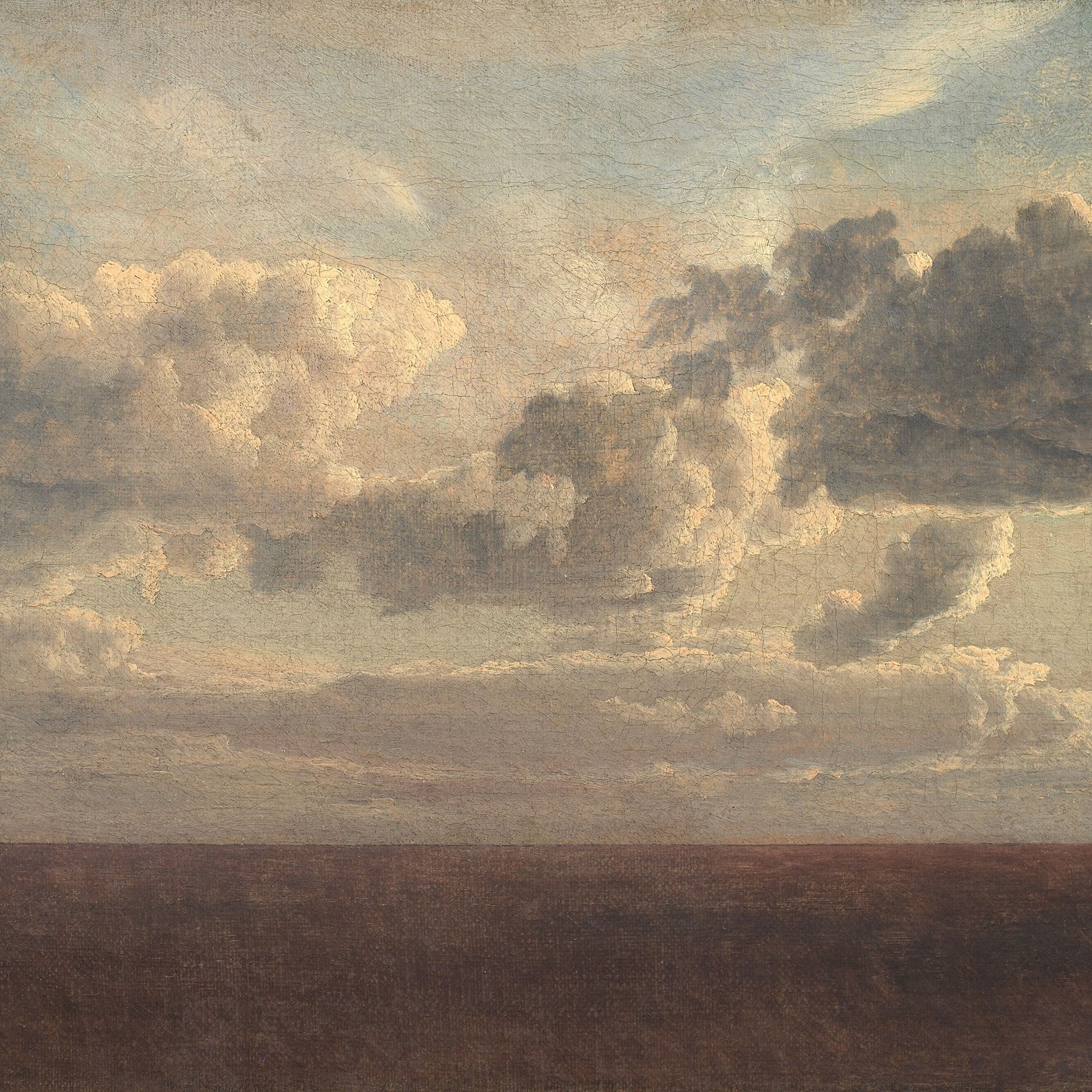 Vintage Clouds Art Print, Vintage Landscape Print,instant Download ...