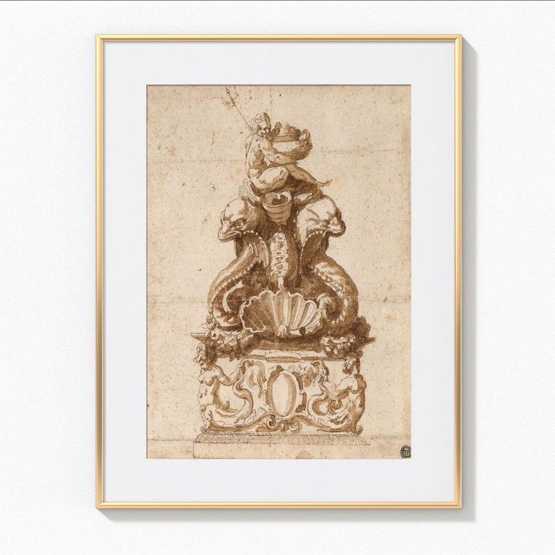 Digital Download, Greek Mythology Print, Titan Print, Rustic French Art ...