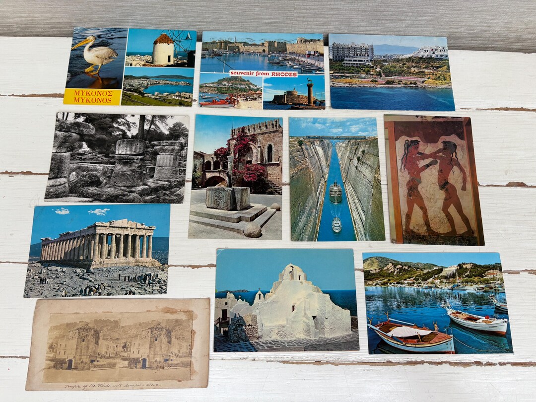 Greece - Eleven Vintage Postcards - Ephemera Collectables Memorabilia ...