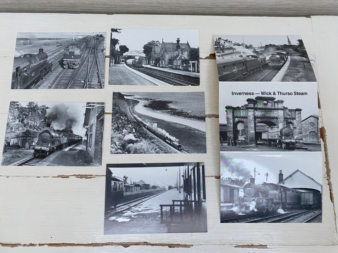 Six Postcards Inverness - Wick & Thurso Steam - Etsy
