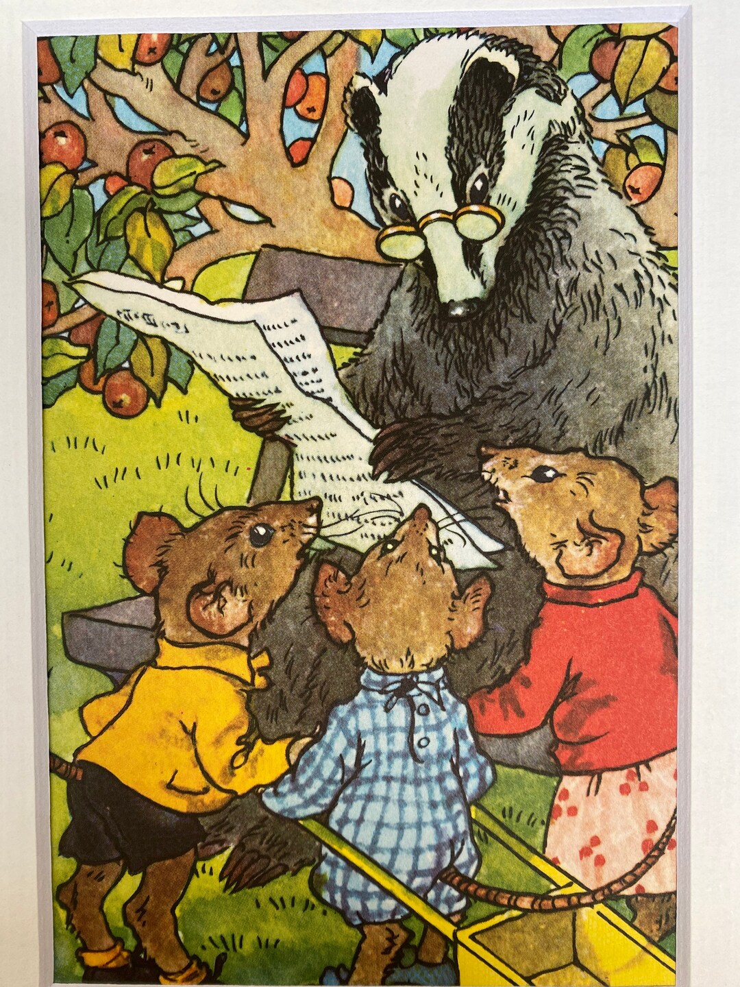 Mr Badger - Ladybird Books Original Vintage Print 1949 - Nursery Decor ...