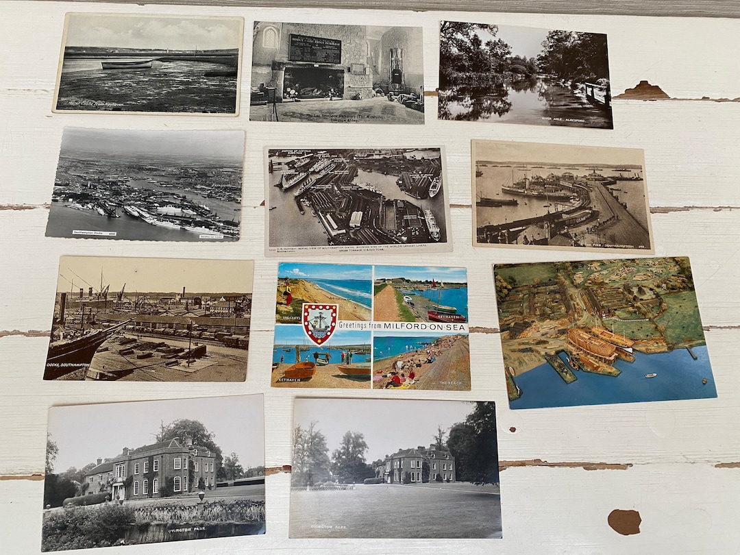 Hampshire Vintage Postcards X 11 - Southampton , Milford on Sea ...