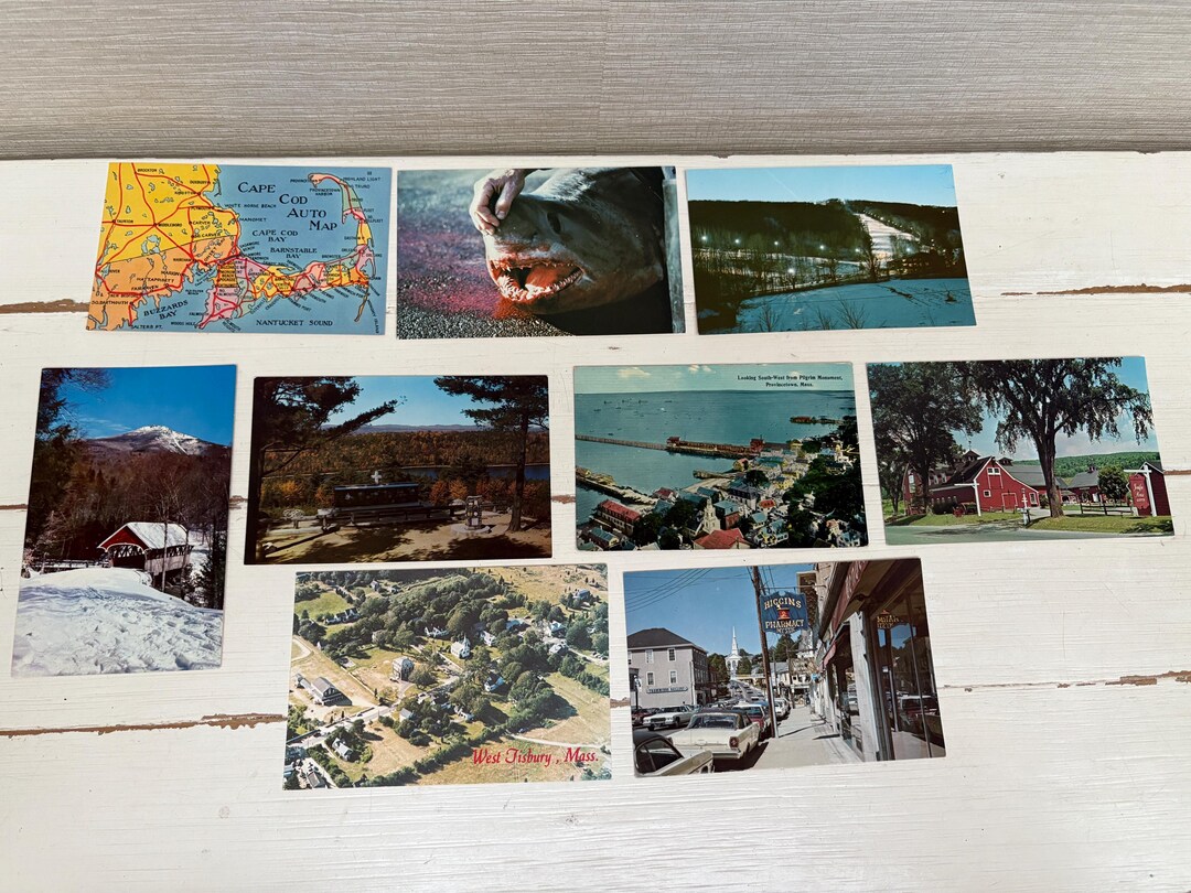 Vintage Postcards 1980s USA X 9 Massachusetts , New Hampshire - Etsy