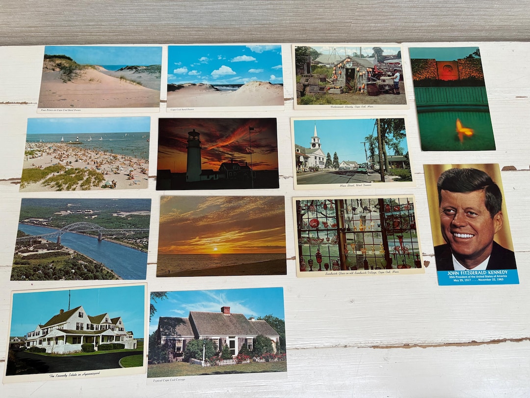 Vintage Postcards 1980s USA X 13 Cape Cod Massachusetts - Etsy