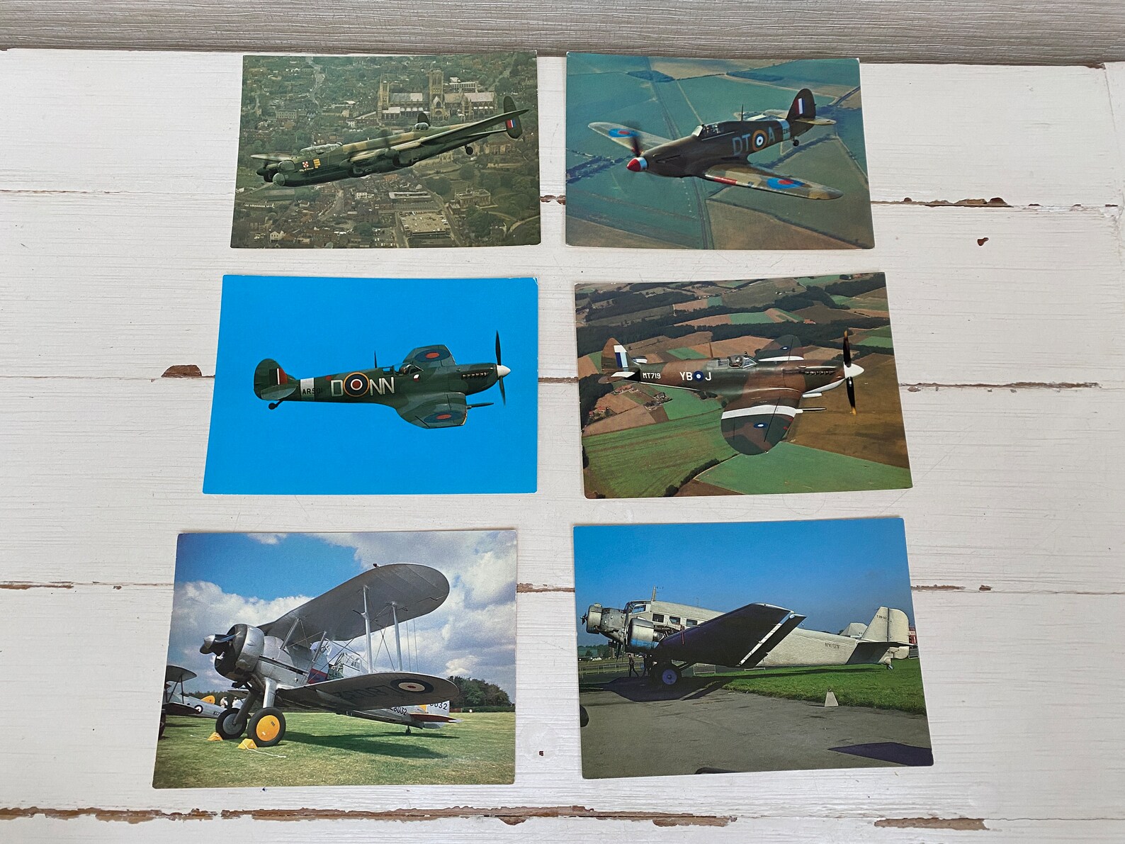 Six Vintage Postcards Fighter Aircraft World War - Etsy