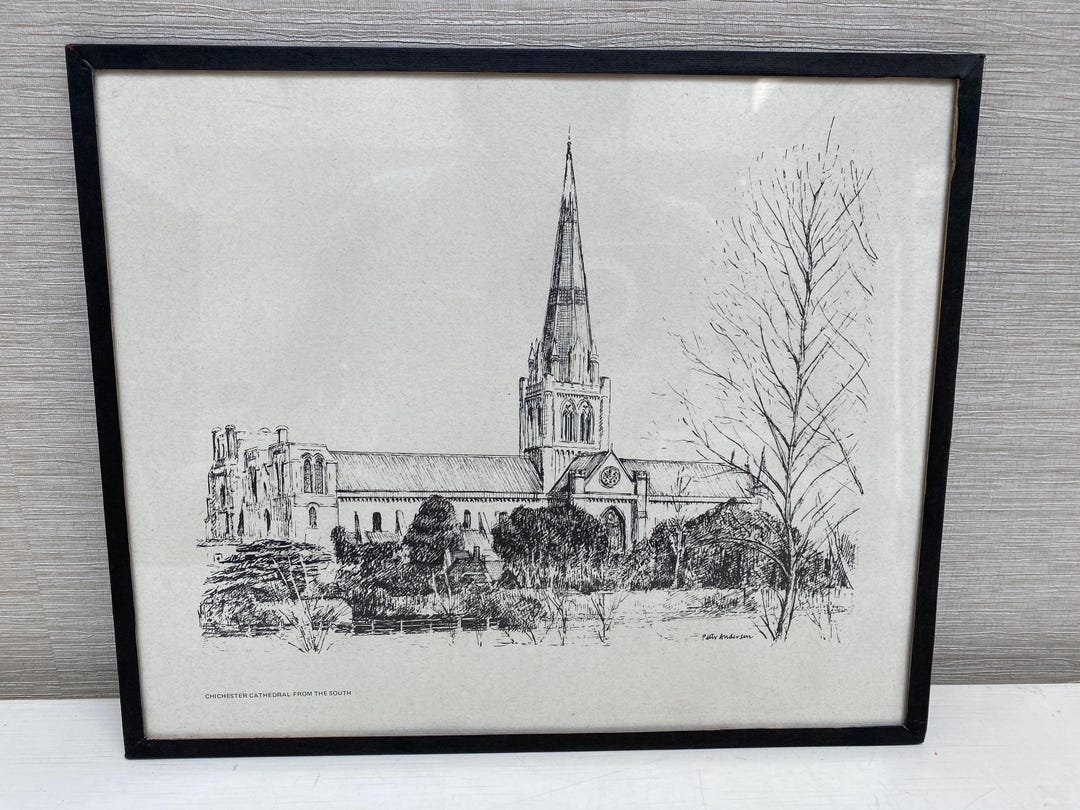Chichester Cathedral From the South by Peter Andersen West Sussex ...