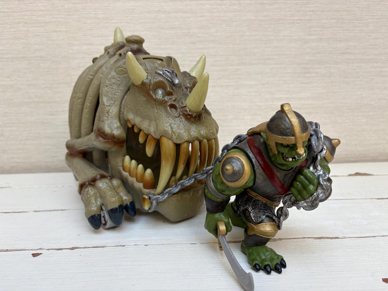ELC Tower of Doom Orc With Skeletal Beast Chariot - Rare Early Learning ...