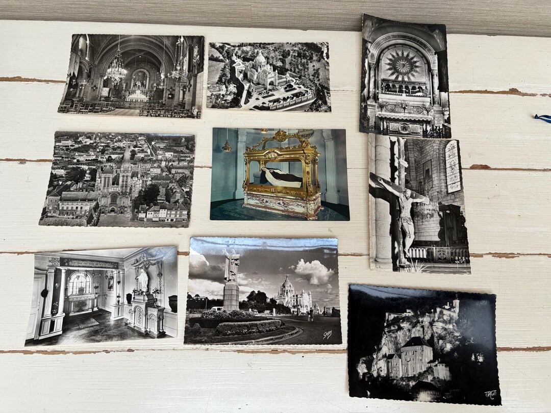 Vintage Postcards France X 9 Lisieux , Paray Le Monial , Roc Amadour - Etsy