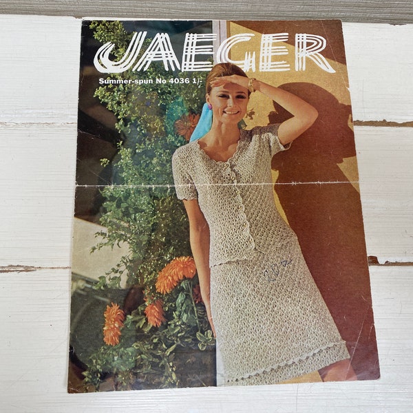 Vintage Crochet Pattern Barbara Warner Crochet Suit Twilleys Crysette ...
