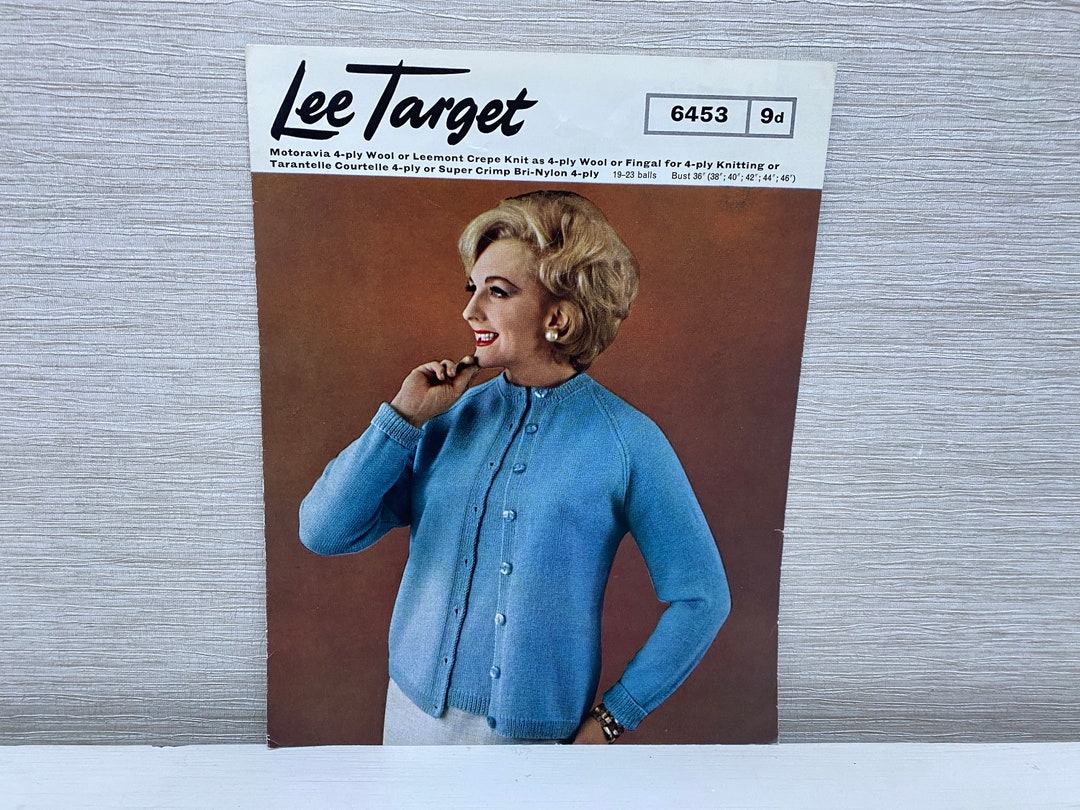 Vintage Knitting Pattern Ladys Twin Set Lee Target 1960/70s - Etsy ...