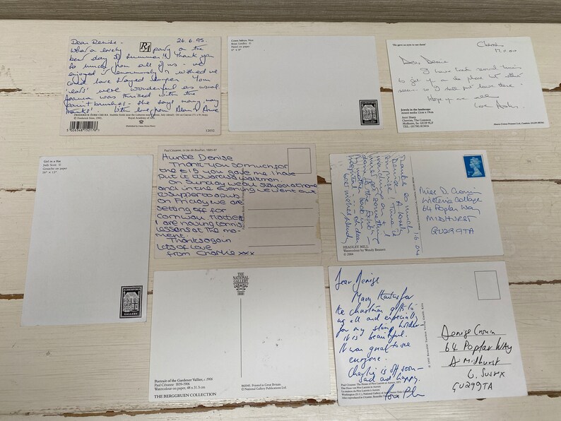 Art Postcards X 8 - Paul Cazanne , Wendy Bennett , Frederick Gore ...