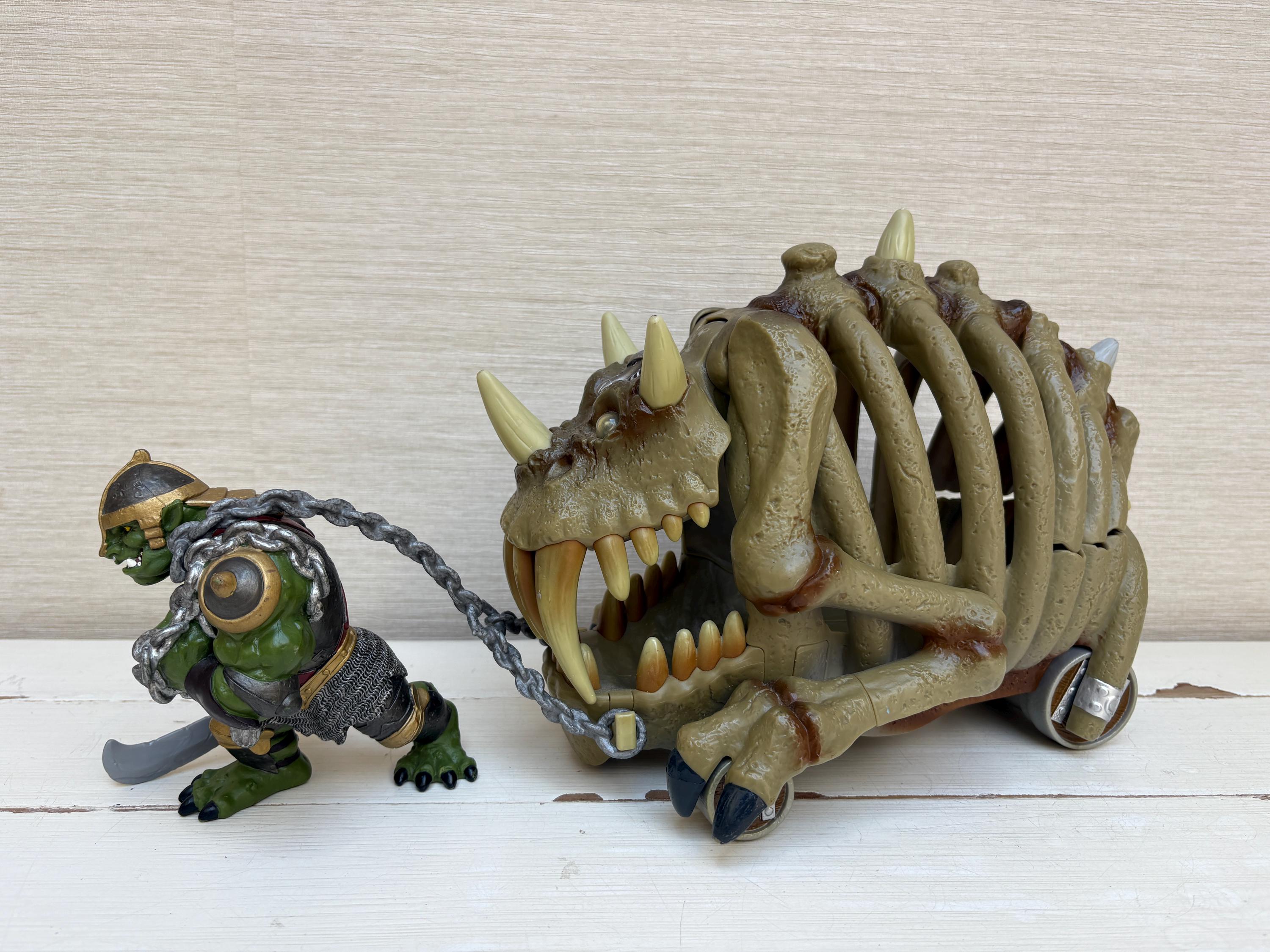 ELC Tower of Doom Orc With Skeletal Beast Chariot - Rare Early Learning ...