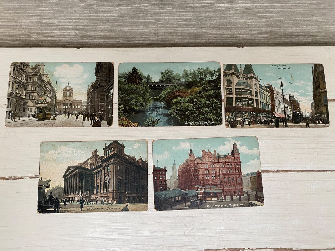 Liverpool & Manchester 1950s Vintage Postcards X 5 - Etsy