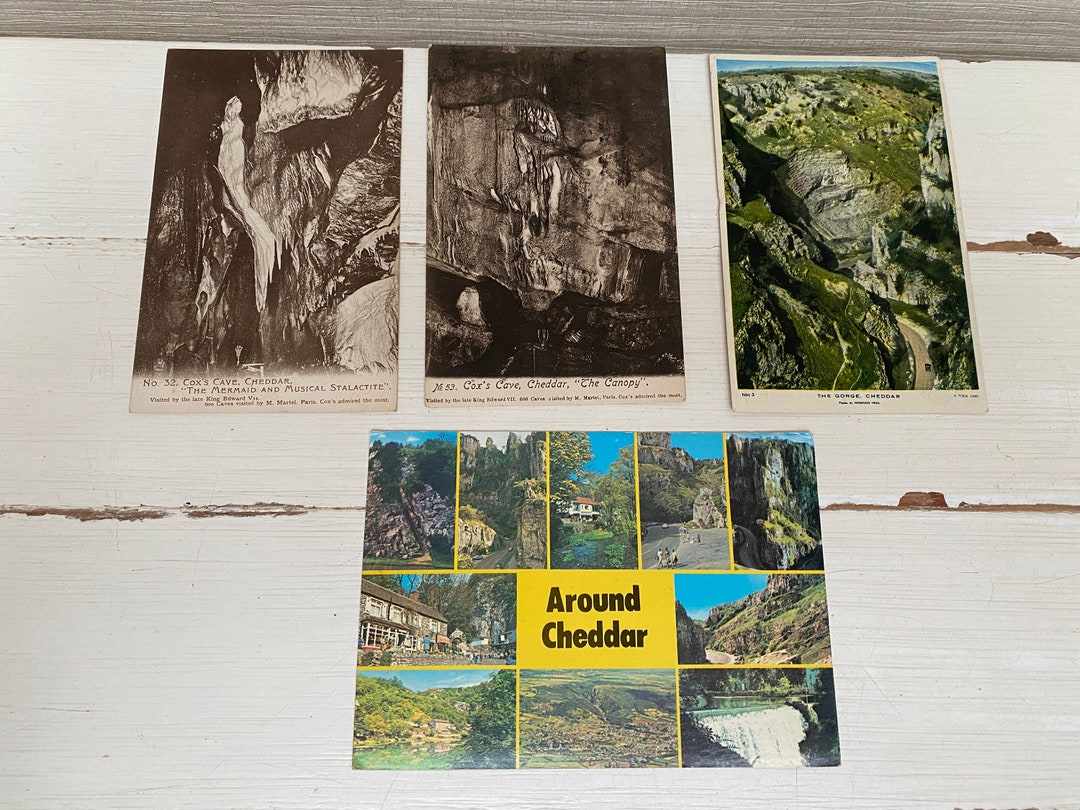 Cheddar Gorge Somerset Vintage Postcards X 4 - the Mermaid and Musical ...