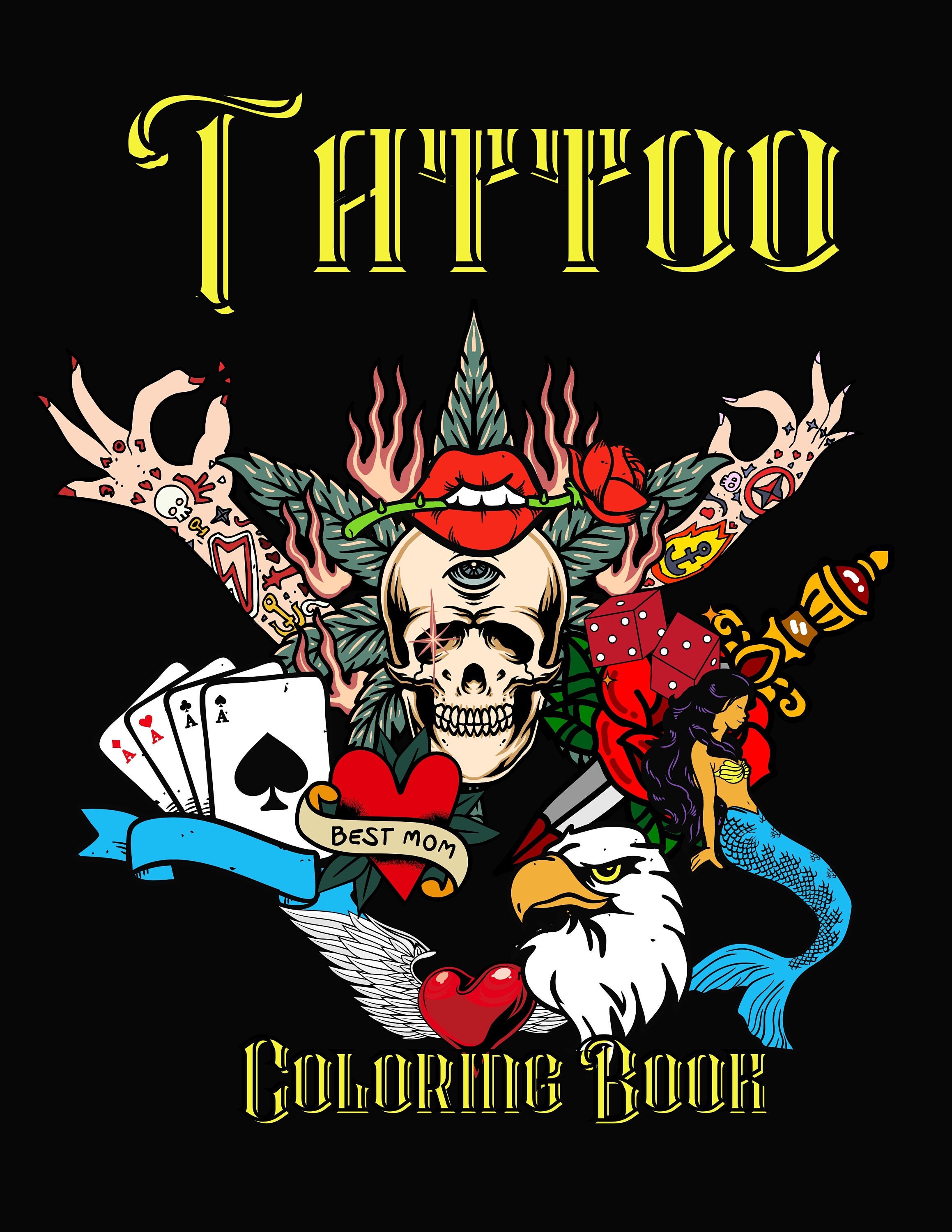 Tattoo Colouring Pages Digital Download 49 Unique Colouring Pages For tattoo-colouring-pages-digital-download-49-unique-colouring-pages-for
