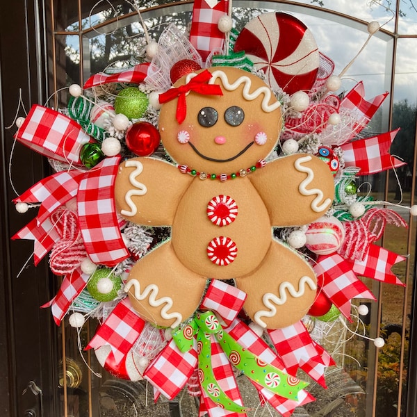Gingerbread Wreath - Etsy