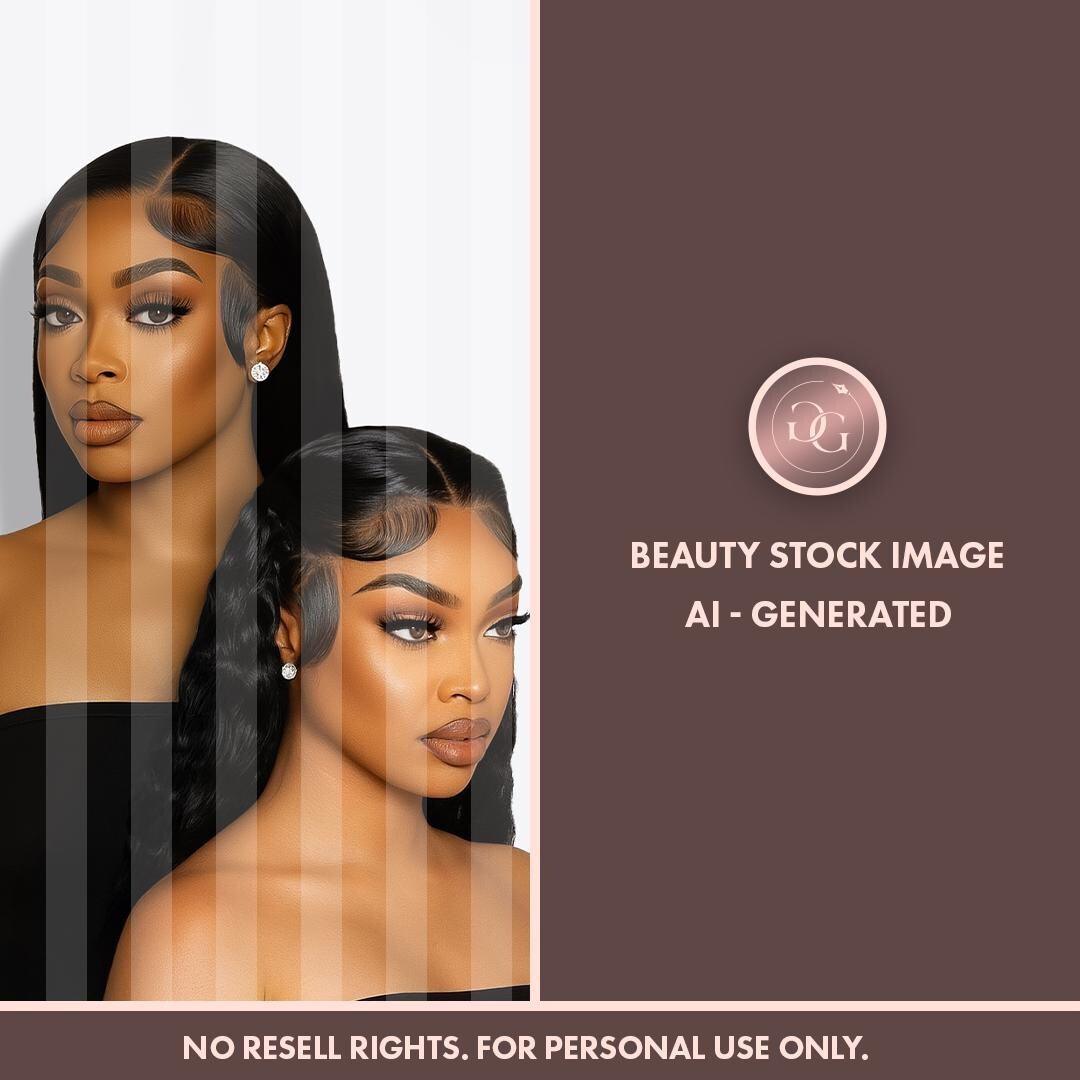 AI Beauty Stock Image: Realistic Model, Transparent Background (digital ...