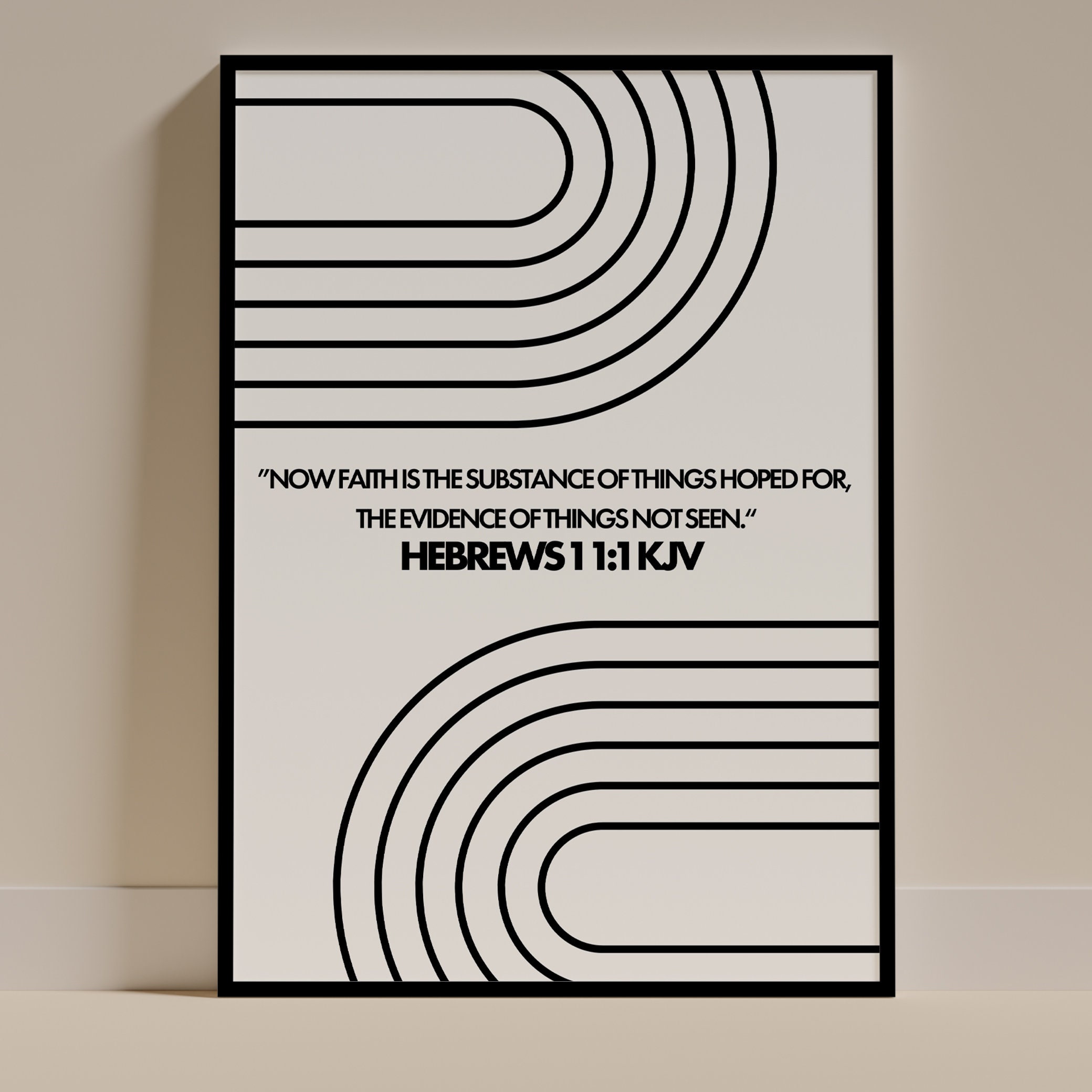 Digital Printable Bible Verse Wall Art Decor Christian Minimal Modern ...