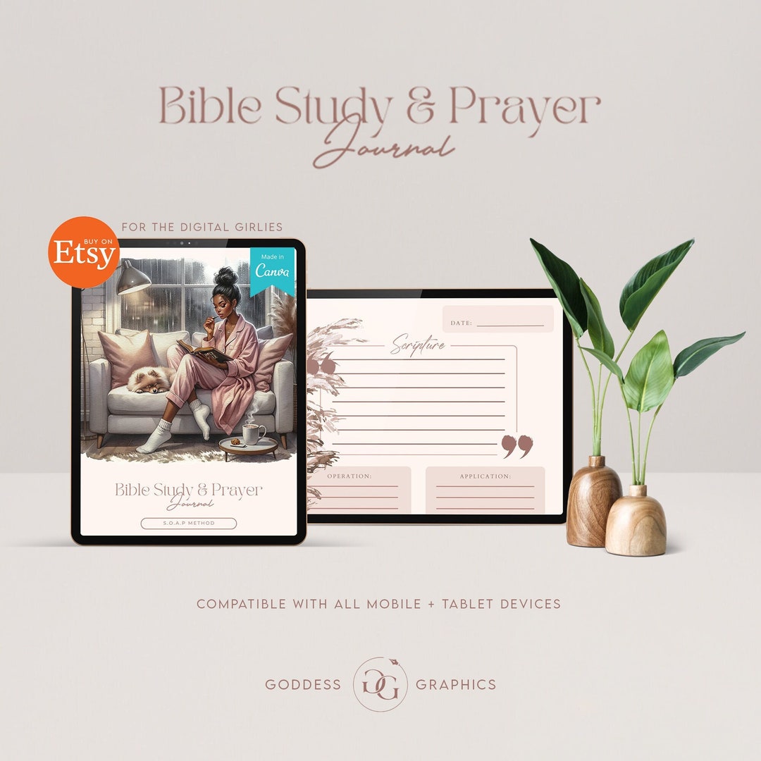 Bible Study Notes Template Digital PDF Instant Download SOAP Method ...