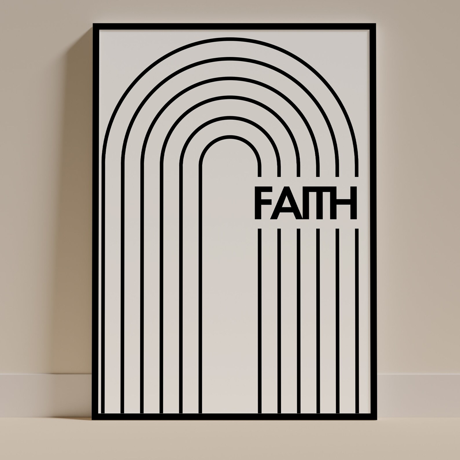Digital Printable Faith Based Wall Art Decor | Christian Minimal Modern ...