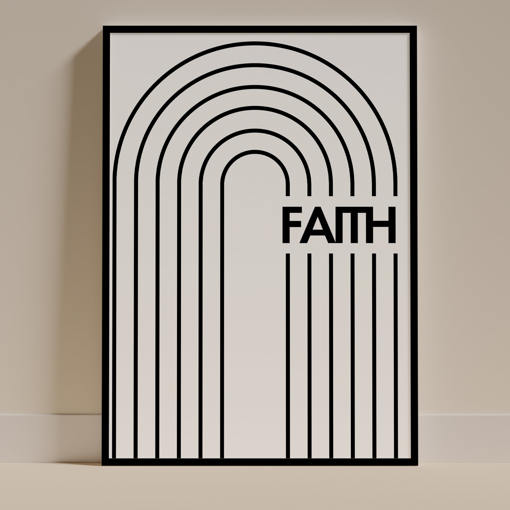 Digital Printable Faith Based Wall Art Decor Christian Minimal Modern ...