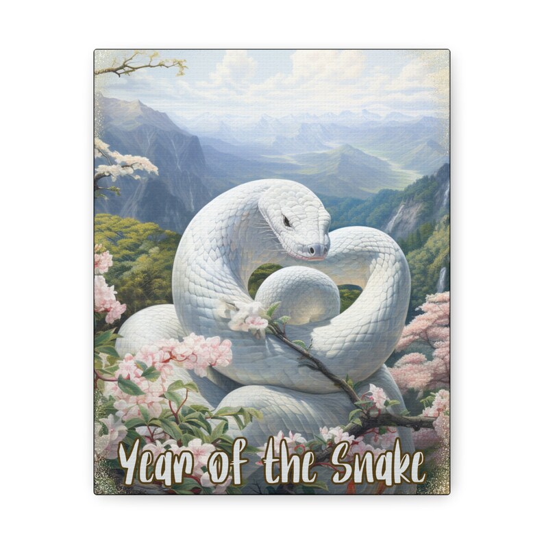 Year of the Snake, Chinese New Year, Lunar New Year, Snake Canvas Art ...