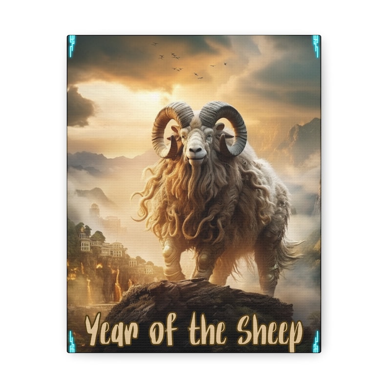 Year of the Sheep, Chinese New Year, Lunar New Year, Sheep Canvas Art ...