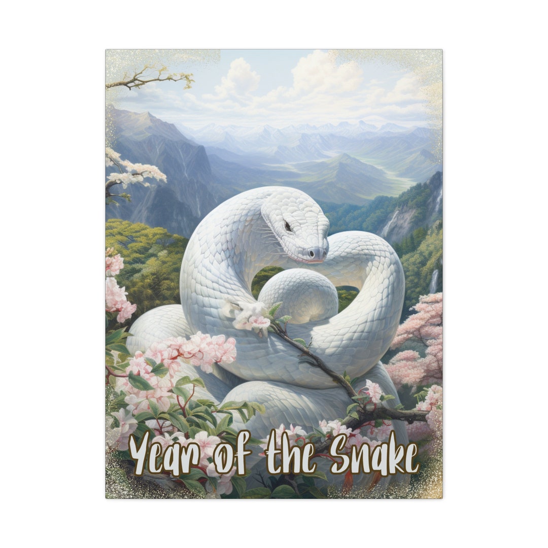Year of the Snake, Chinese New Year, Lunar New Year, Snake Canvas Art ...