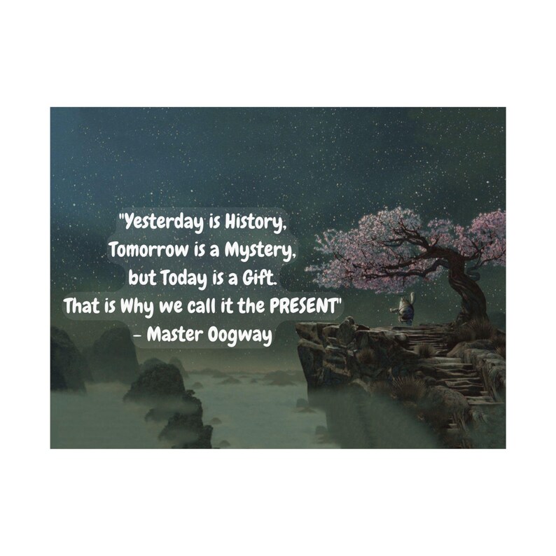 Kung Fu Panda Quote Matte Poster, Master Oogway, Bil Keane ...