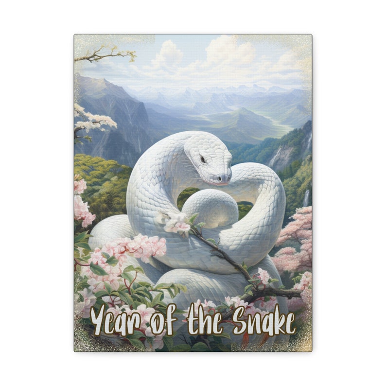 Year of the Snake, Chinese New Year, Lunar New Year, Snake Canvas Art ...