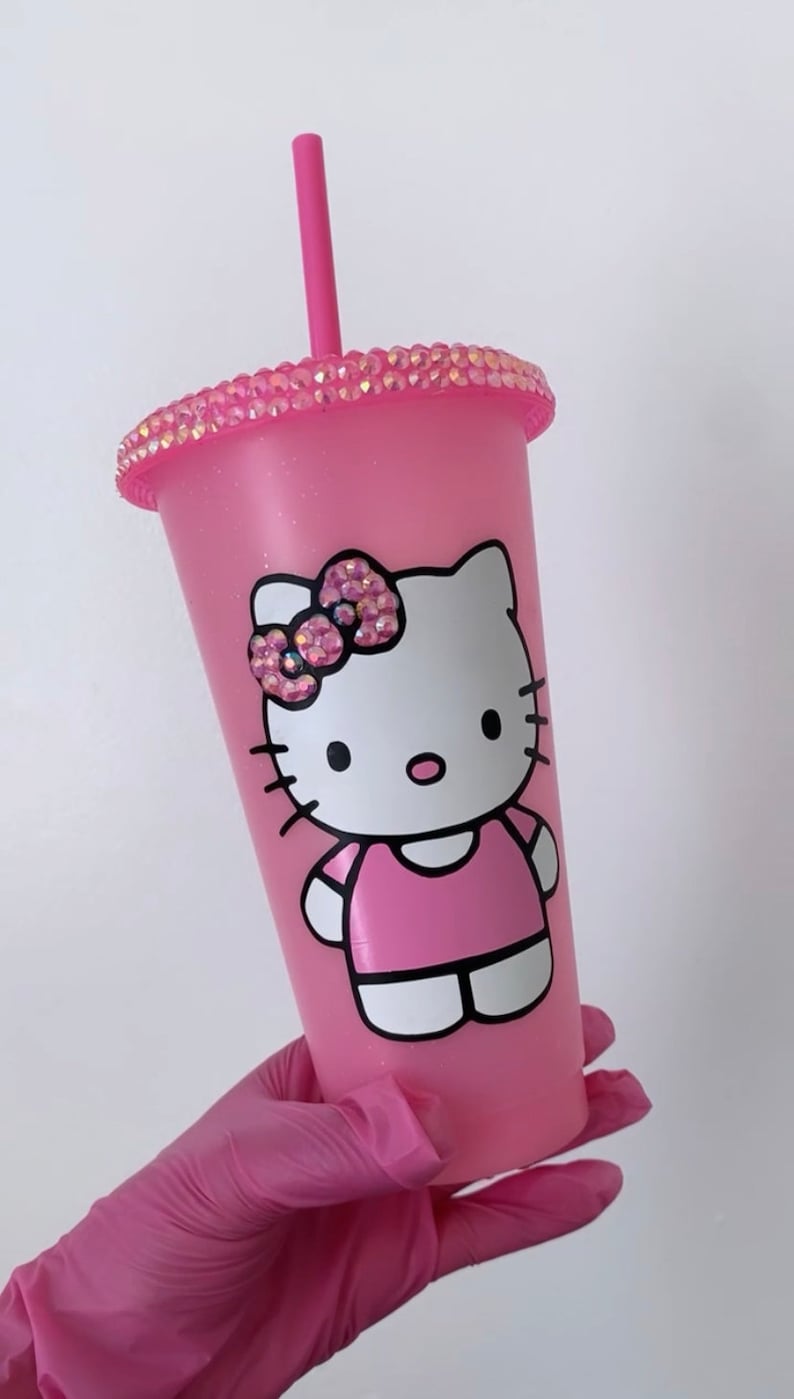 Hello Kitty Blinged Cup - Etsy
