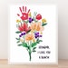 Grandma, I Love You A Bunch Handprint Flower Craft, Printable Gift for ...