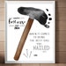 Fathers Day, Hammer Footprint Craft Father's Day Handprint Craft ...