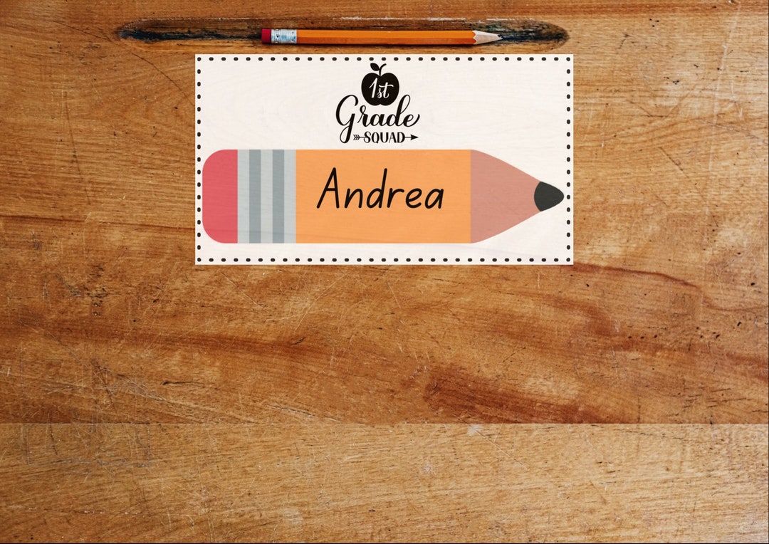 Customizable Elementary Name Tags Printable 1st Grade and Pre - Etsy