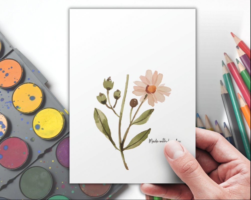 Daisy Handprint Art 8x10 and 8.5x11 - Etsy