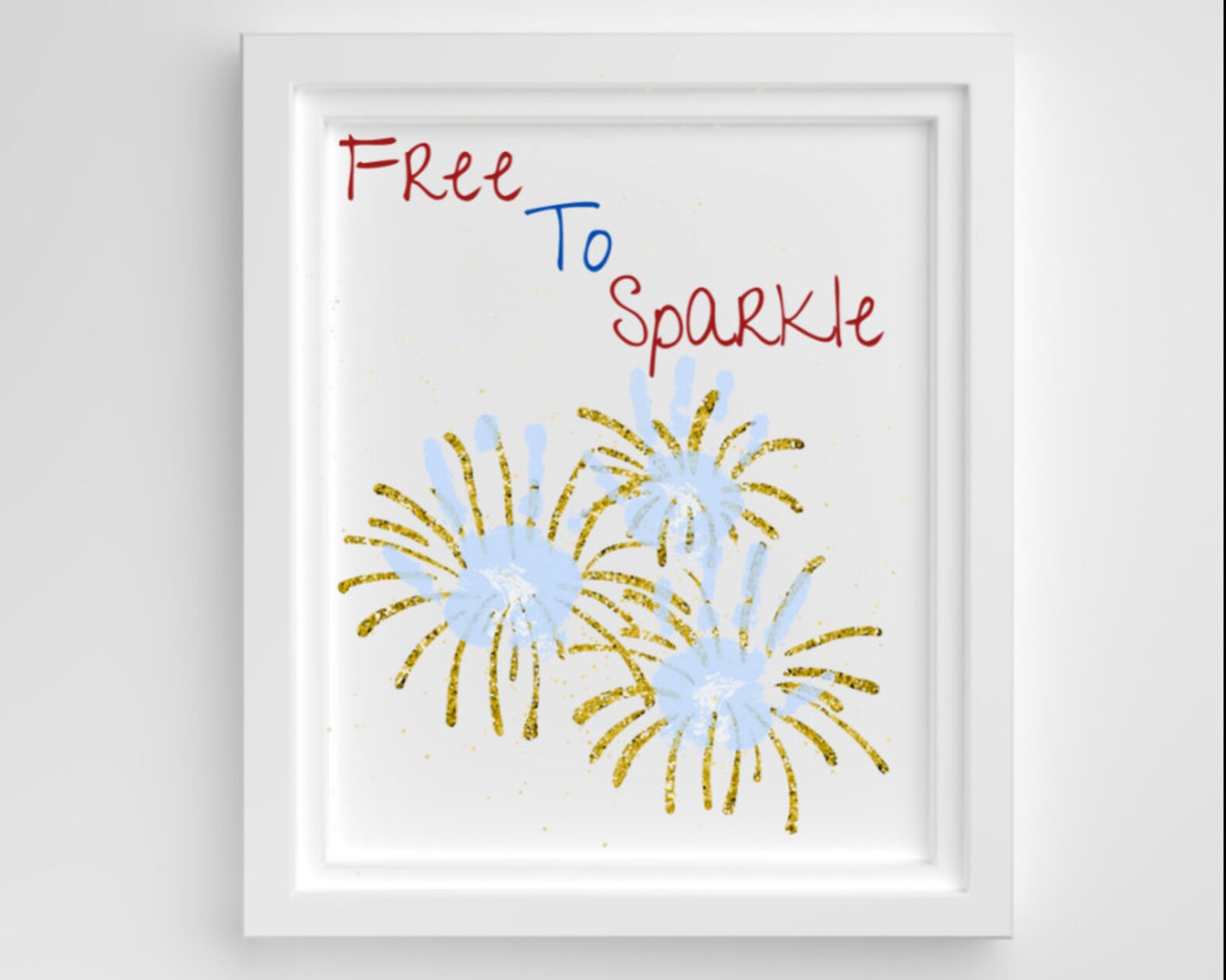 Firework Handprint Craft for Kids Free to Sparkle - Etsy