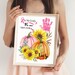 Breast Cancer Awareness Handprint Art: Pink Ribbon Gift (PDF, JPG, PNG ...