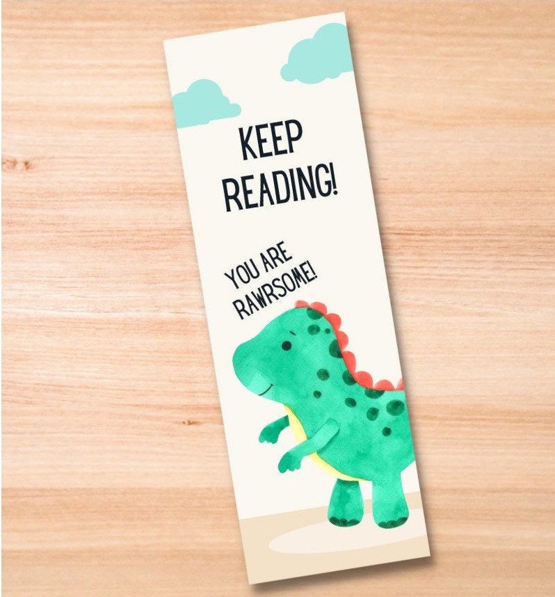 Reading Bookmark Set for Kids Four 2x6 Printable - Etsy