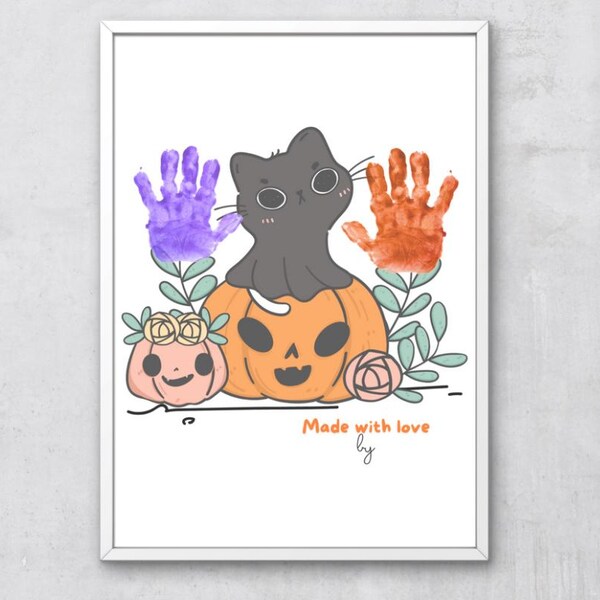 Halloween Handprints - Etsy