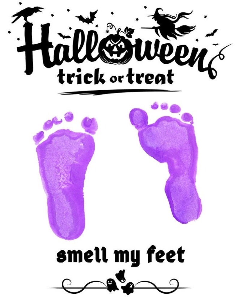 Halloween Handprint Art Craft Trick or Treat Smell My Feet - Etsy
