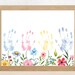 Four Handprint Flower Art Project11x17 Printable Instant Download PDF ...
