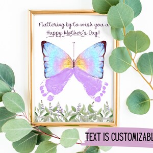 Editable Butterfly Handprint Craft, Template and Print Ready Files ...