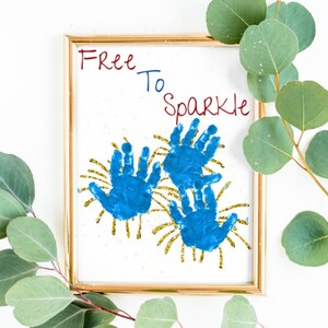 Firework Handprint Craft for Kids, Free to Sparkle, Fourth of July ...