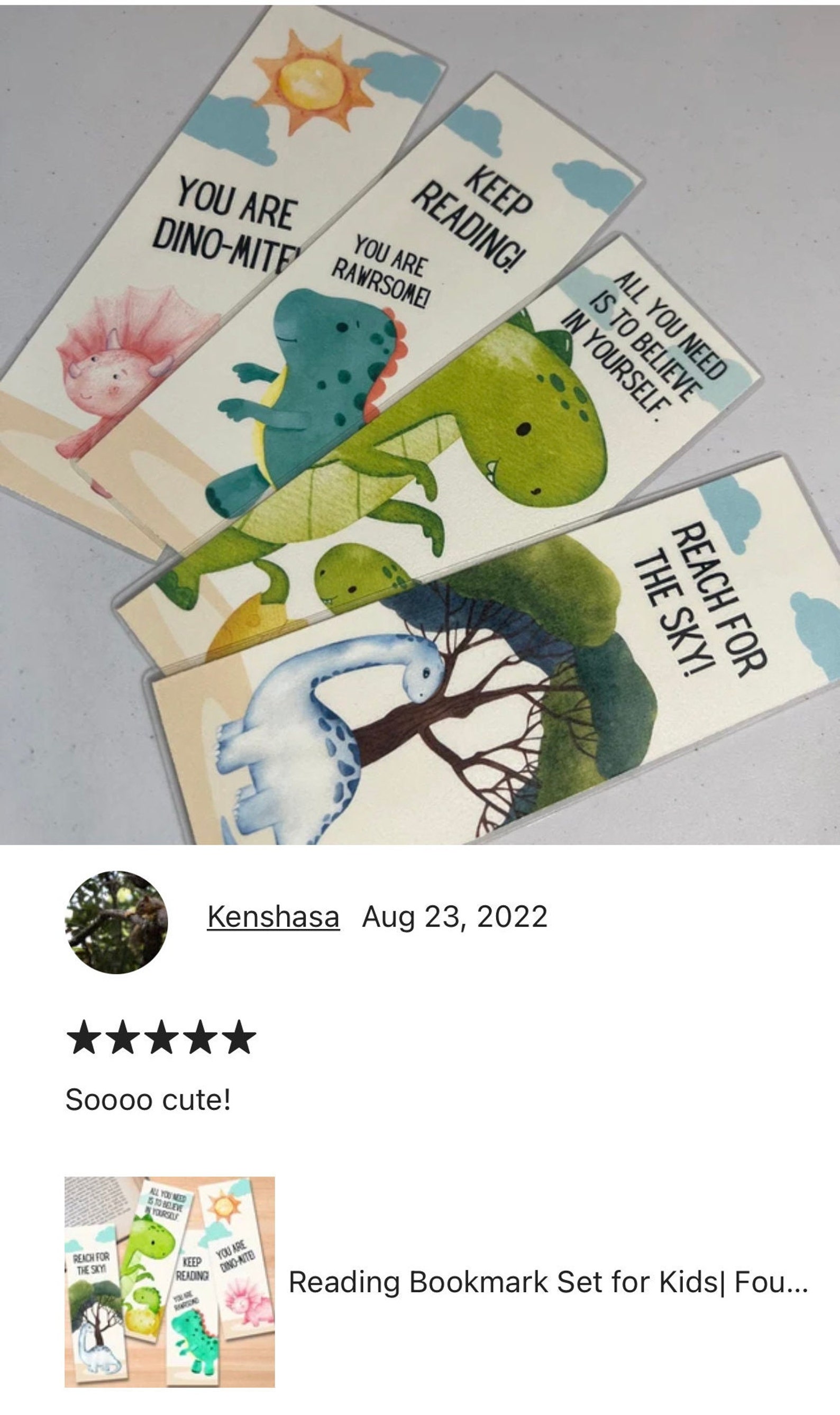 Reading Bookmark Set for Kids Four 2x6 Printable - Etsy