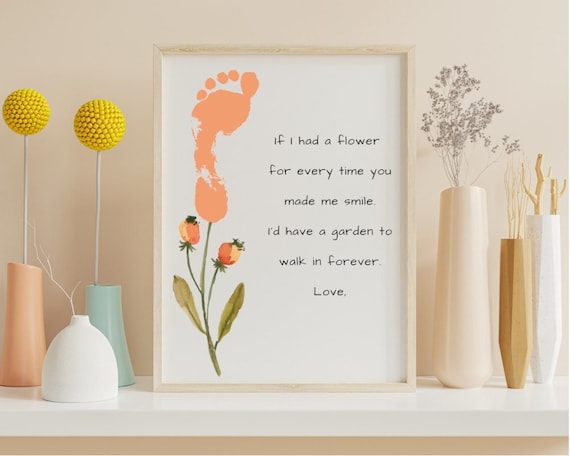 Flower Footprint Craft