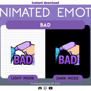 ANIMATED + STATIC Purple Spray Bottle BAD Emotes | Animated in 3 Speeds ...