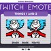 Thing 1 and Thing 2 Picture Emotes | 2-pack Matching Emote Bundle of ...