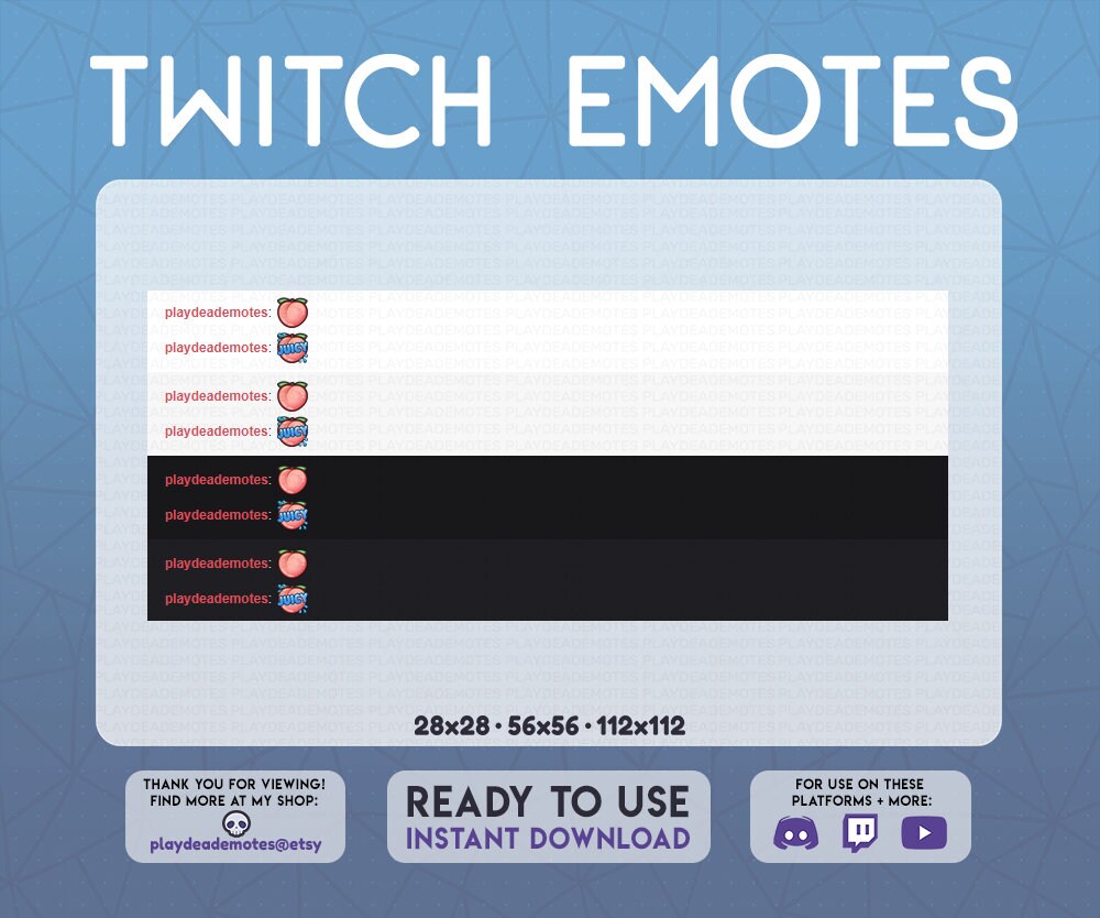 Animated JUICY Peach Emotes | ANIMATED + STATIC Peach Emotes | Juicy ...