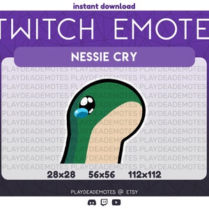 Apex Legends Nessie Cry Twitch Emote Crying Nessie Closeup - Etsy Canada